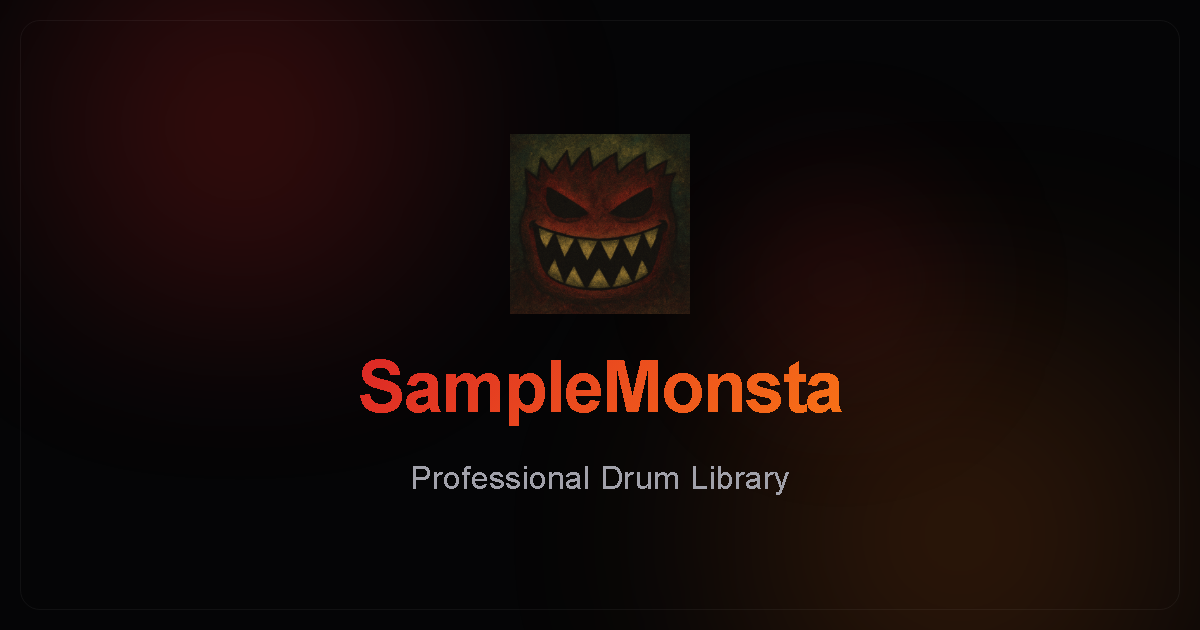 Sample Monsta - Professional Drum Library